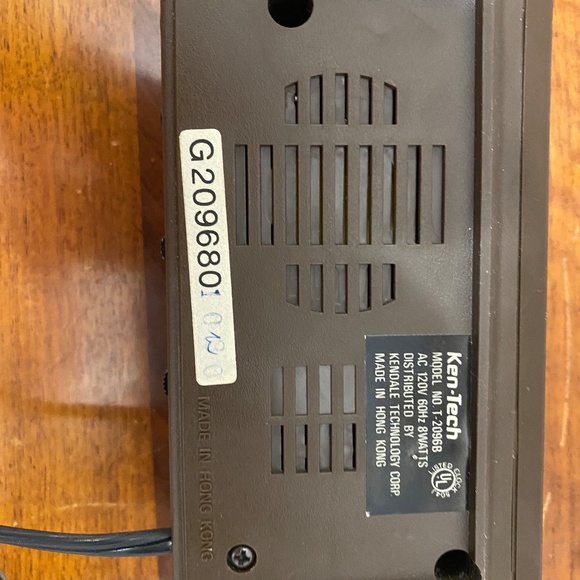 Ken-Tech | Other | Vintage Kentech Digital Alarm Clock Faux Wood Grain ...